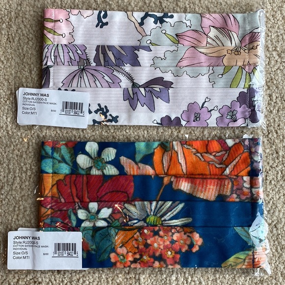 Johnny Was | Accessories | Johnny Was 0 Cotton Masks Bundle Of Two ...